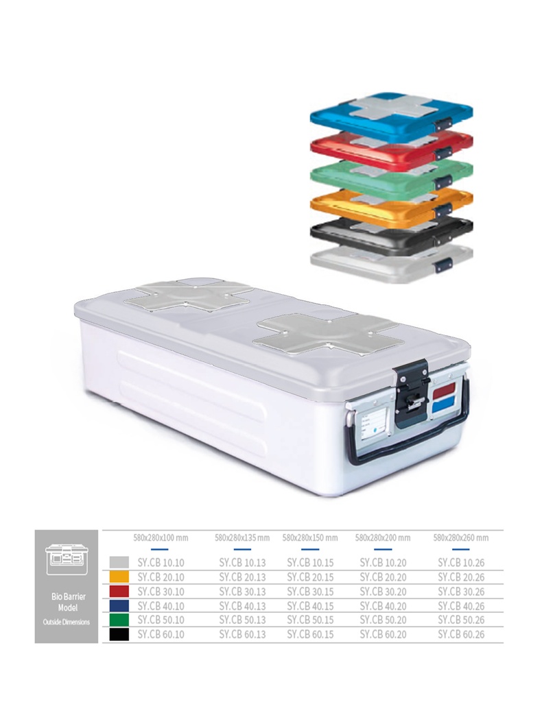 Full Sterilization Container Bio Barrier (GREY) 580 X 280 X 100 MM ...